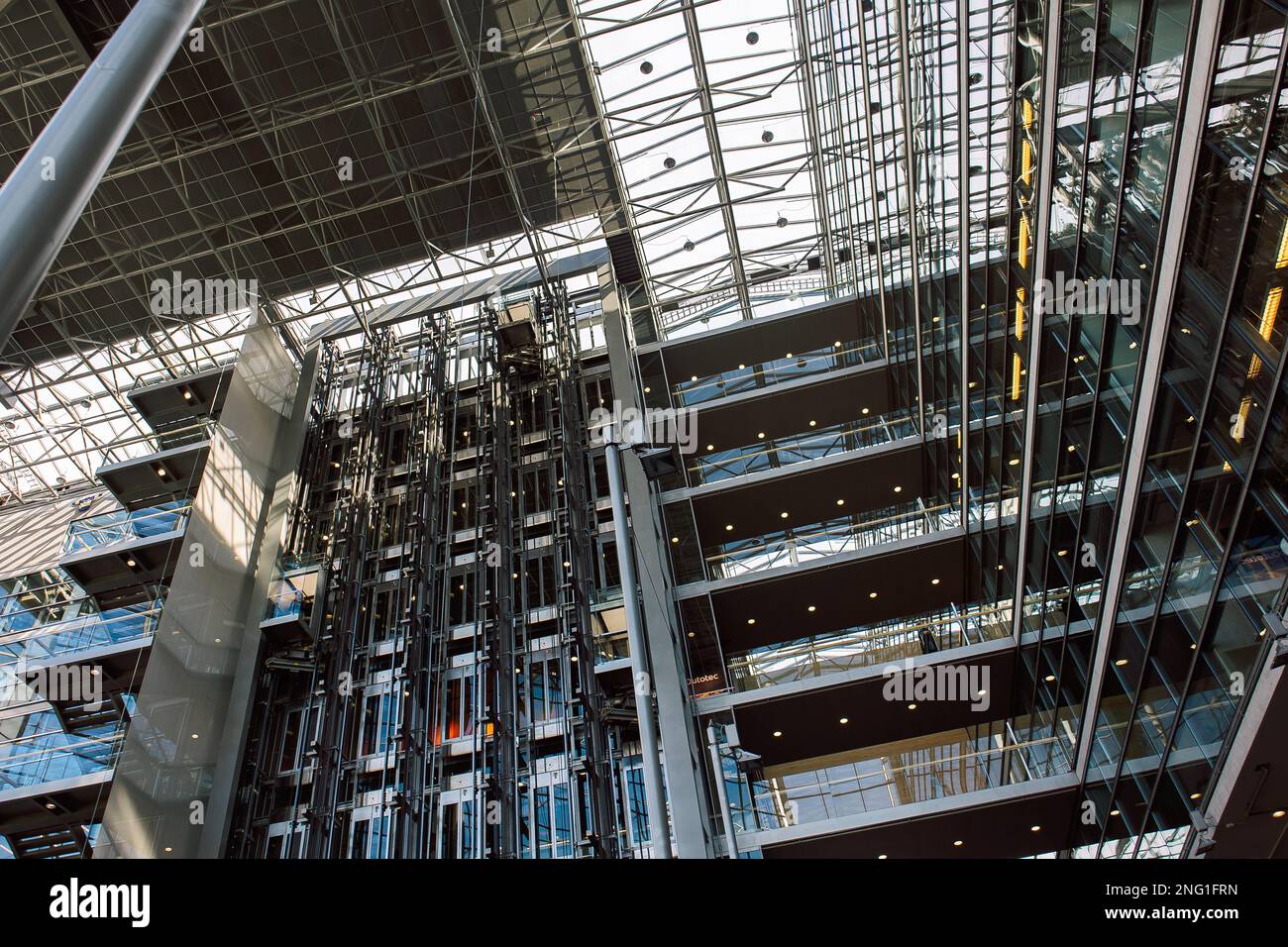 Helsinki, Finland - August 22, 2022: Sanomatalo is business office ...