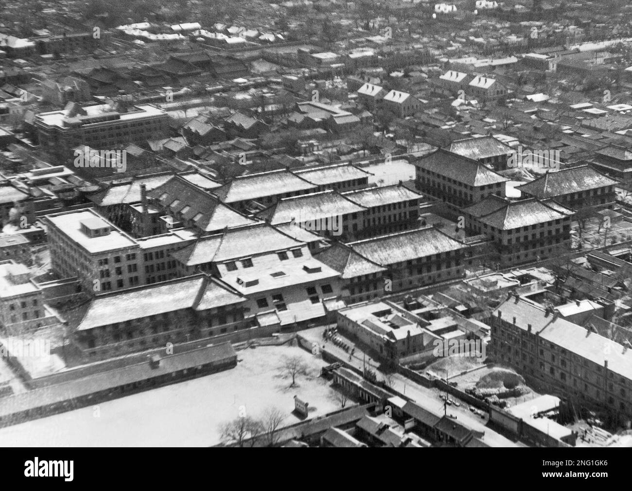 Aerial view of the Beijing Union Medical College, a $2,500,000 ...