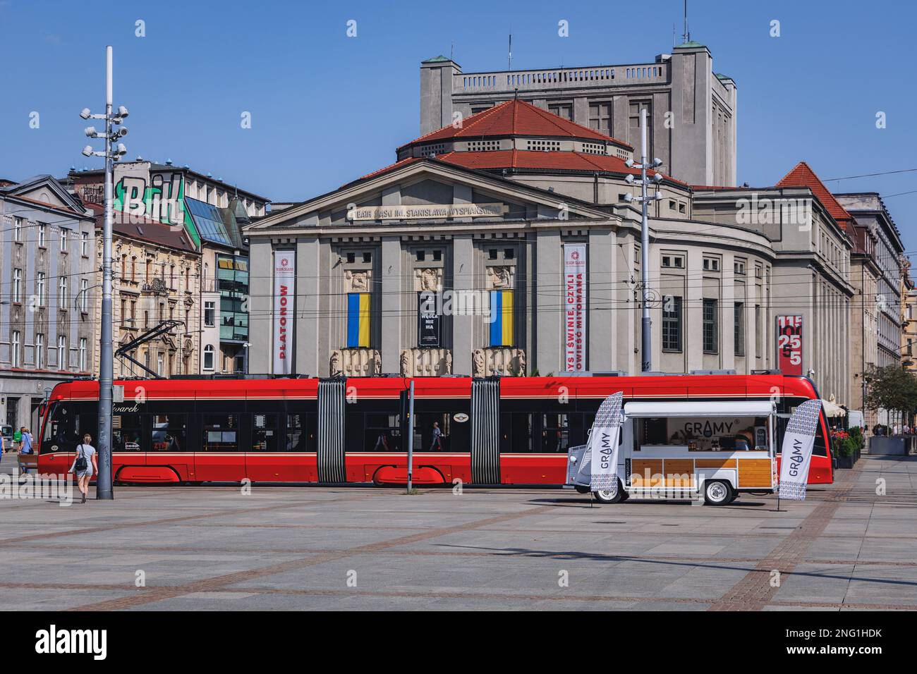 Silesian Theatre dedicated to Stanislaw Wyspianski on Market Square in ...