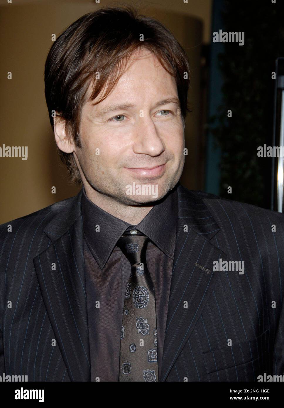 Actor David Duchovny poses on the press line at the premiere of "Things ...