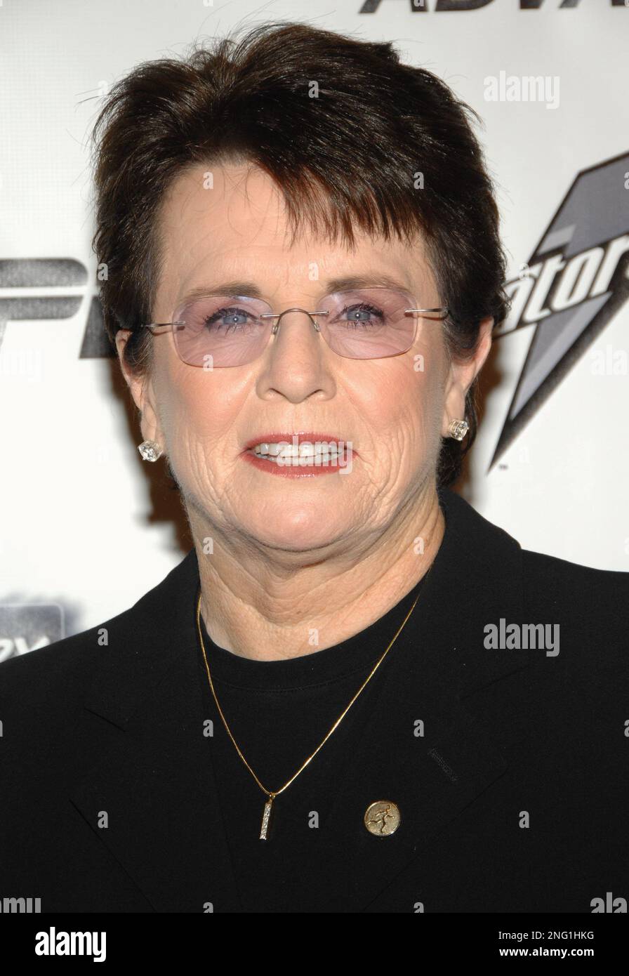 Women's Sports Foundation founder Billie Jean King arrives at the Women ...