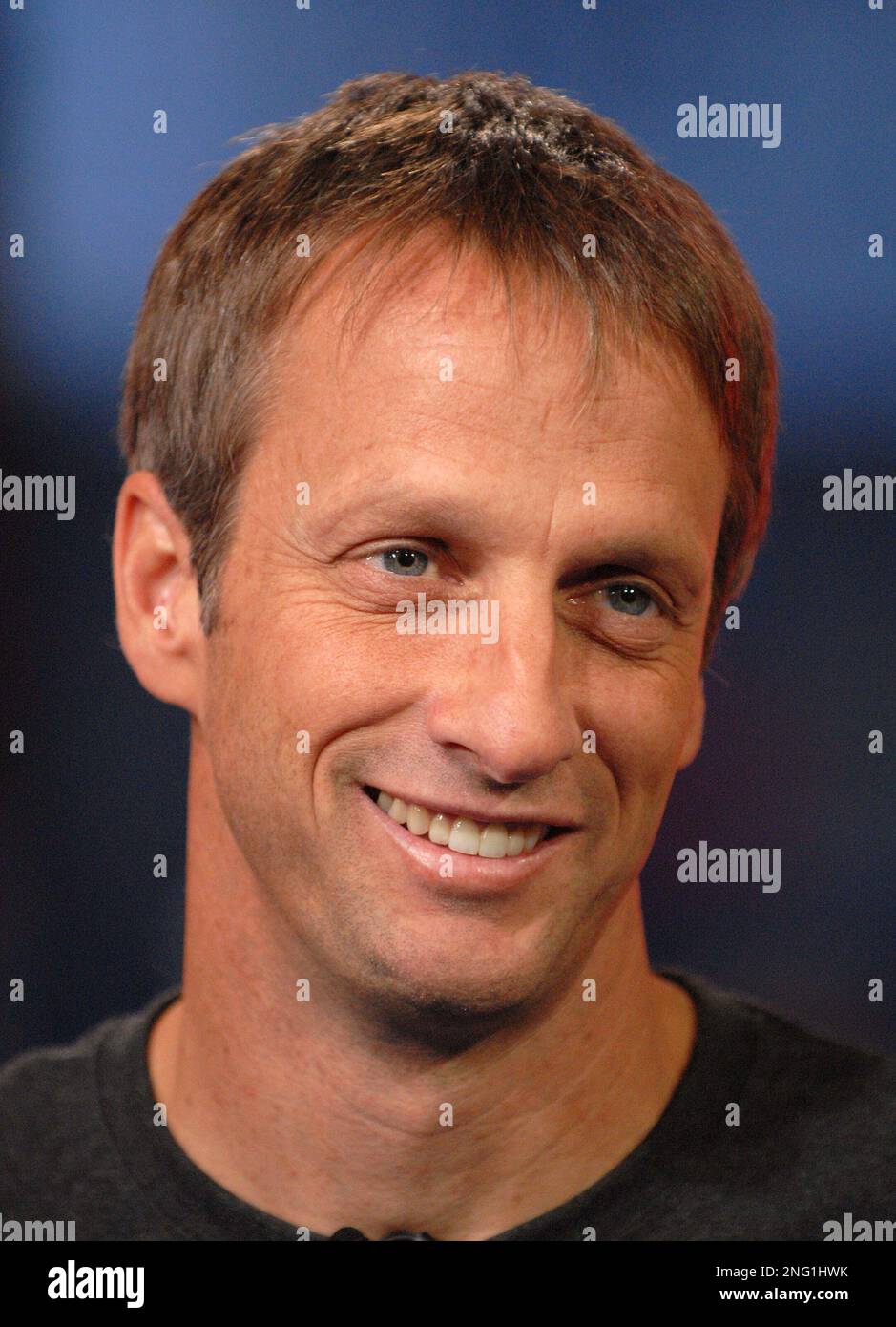 Skater Tony Hawk makes an appearance on MTV's Total Request Live in ...