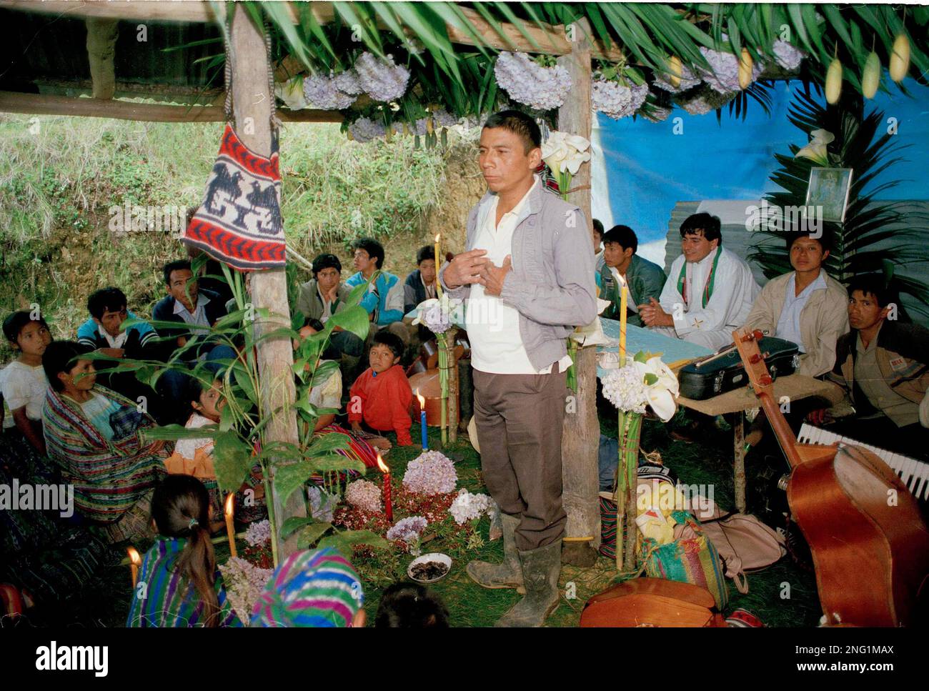 Nicolas Menchu, translates a liberation theology sermon Tuesday, Nov ...