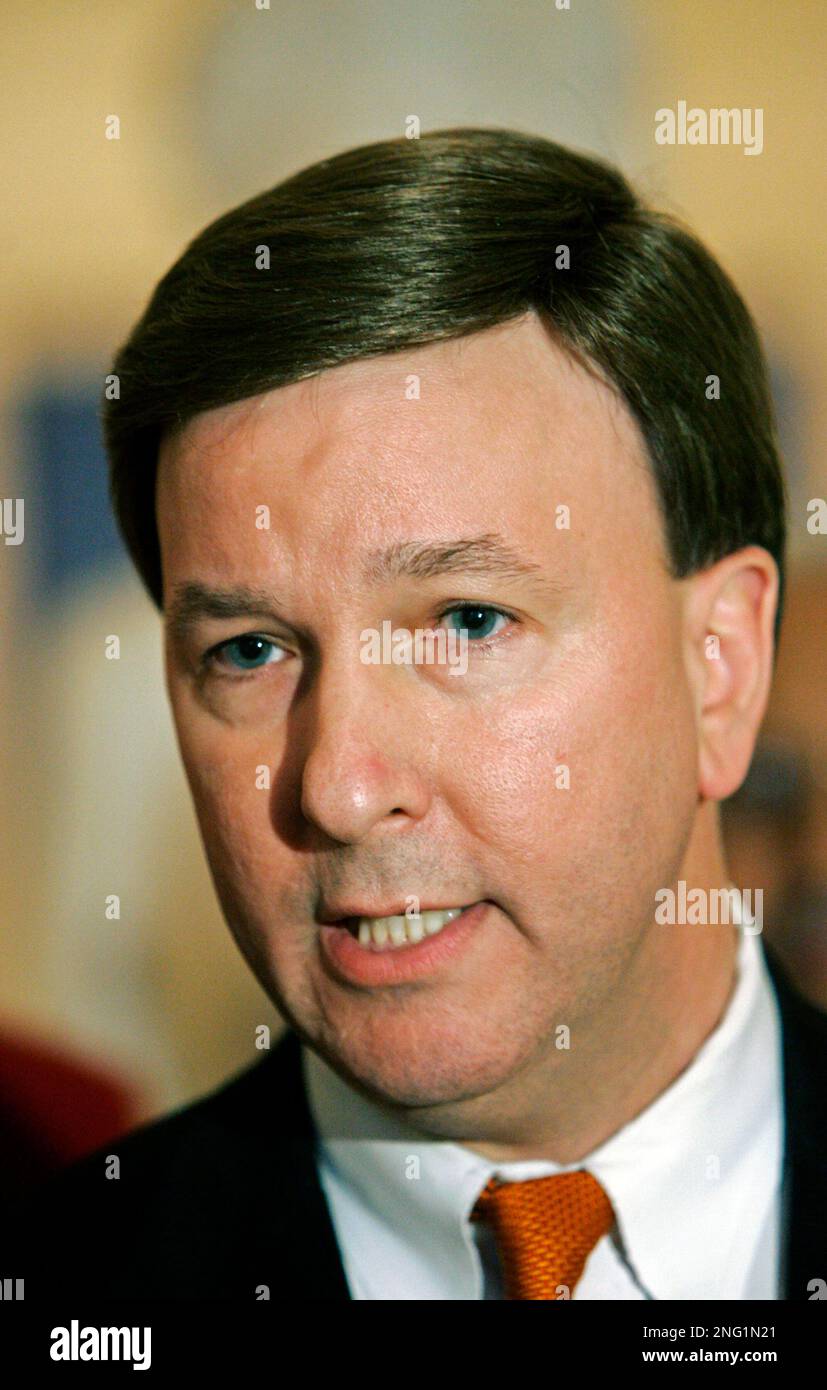 Republican Congressman Mike Rogers of Alabama talks with the media ...