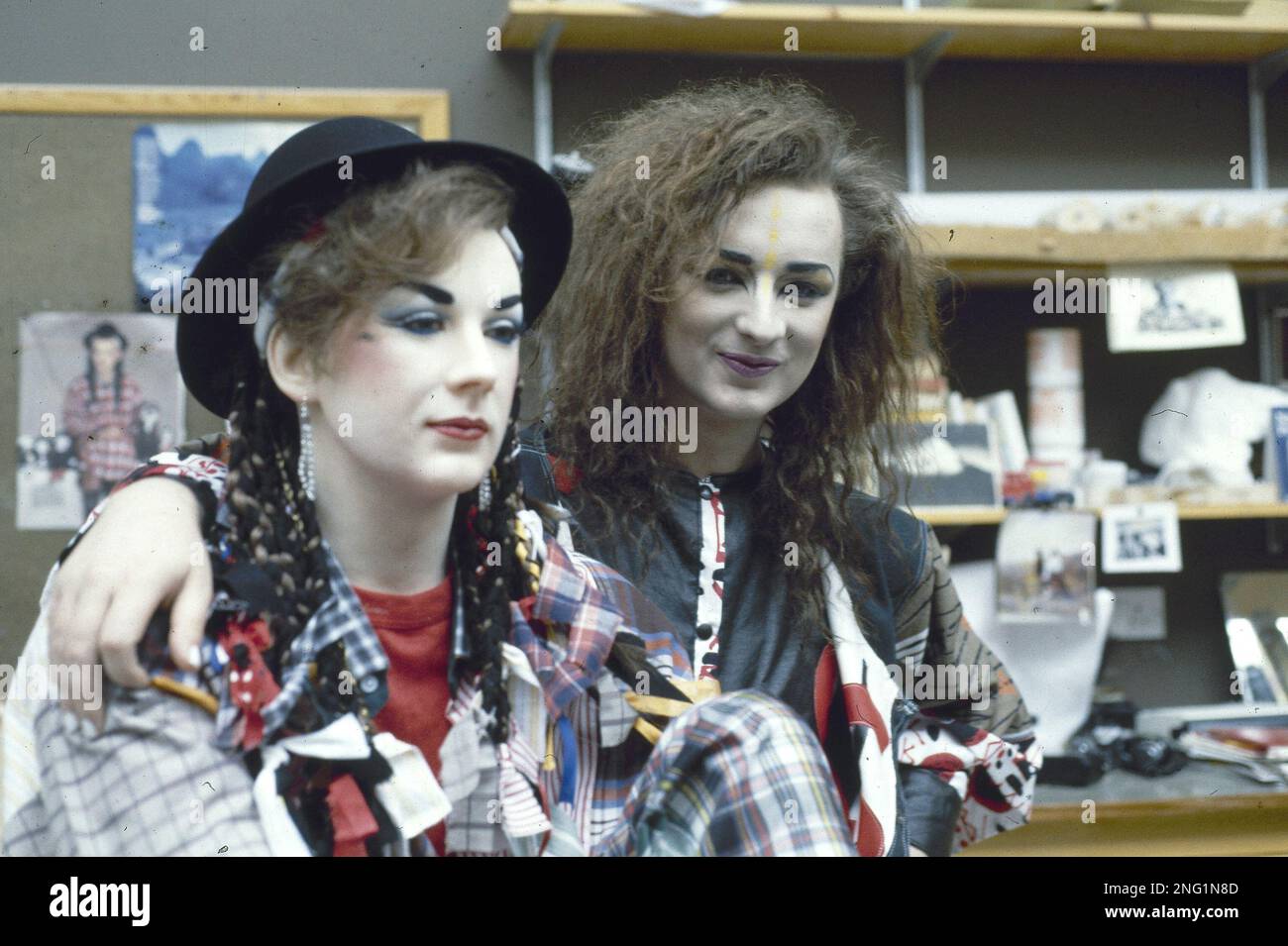 British gender bending pop singer Boy George is seen with a wax ...