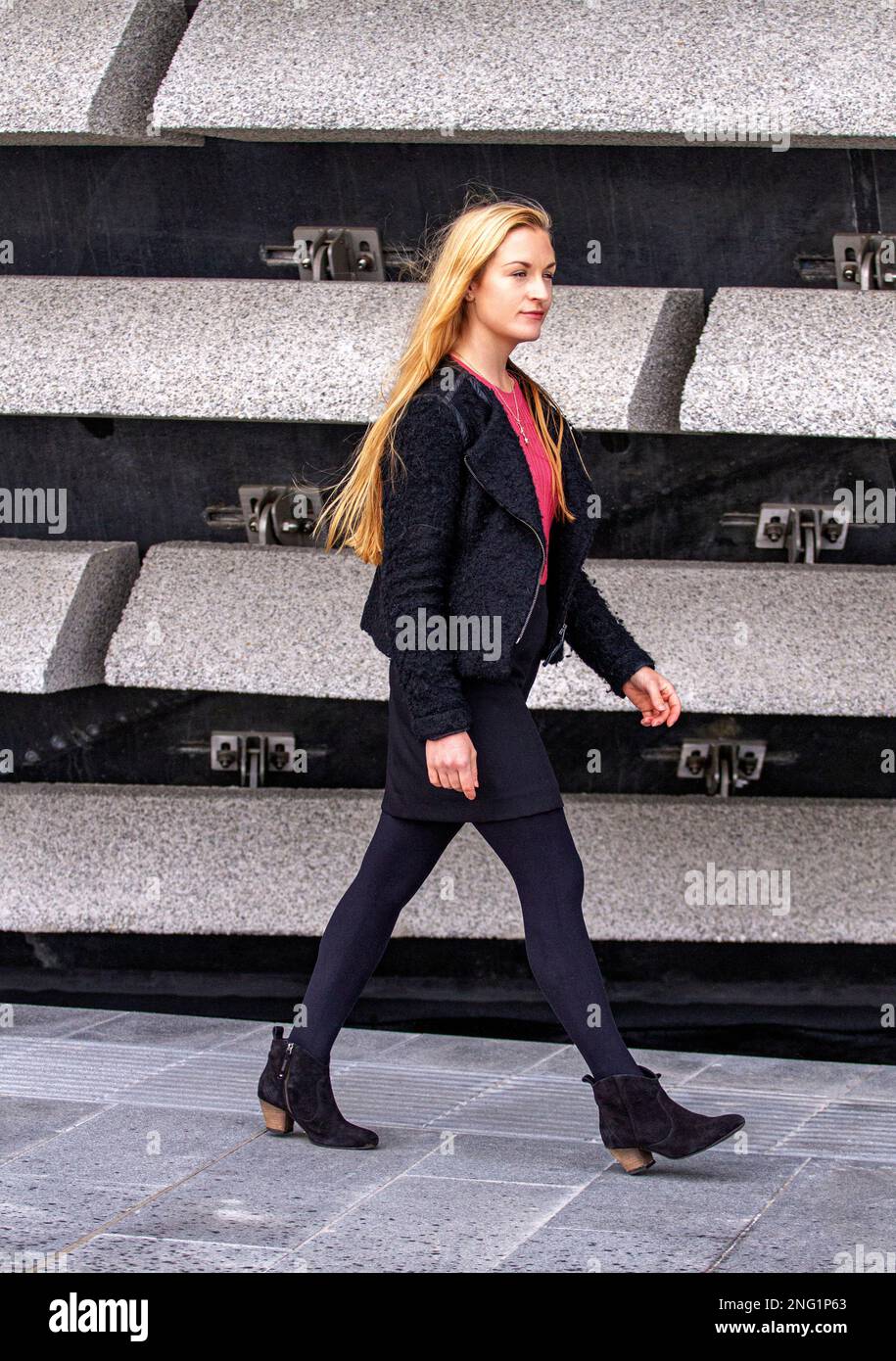 Rhianna Martin, a blonde woman spends the day having her picture taken ...