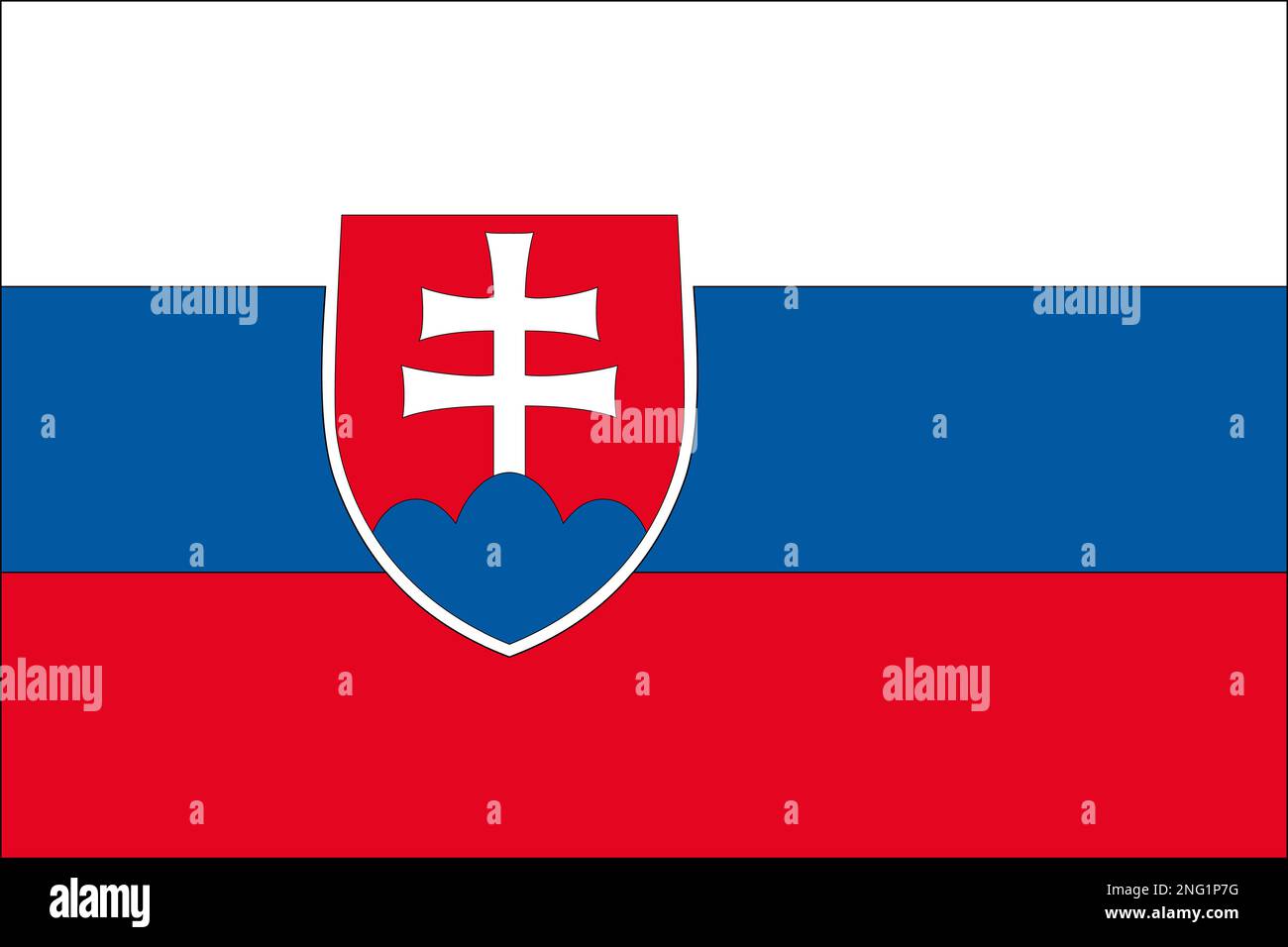 Flag of Slovakia. The national symbol of the country. Capital ...