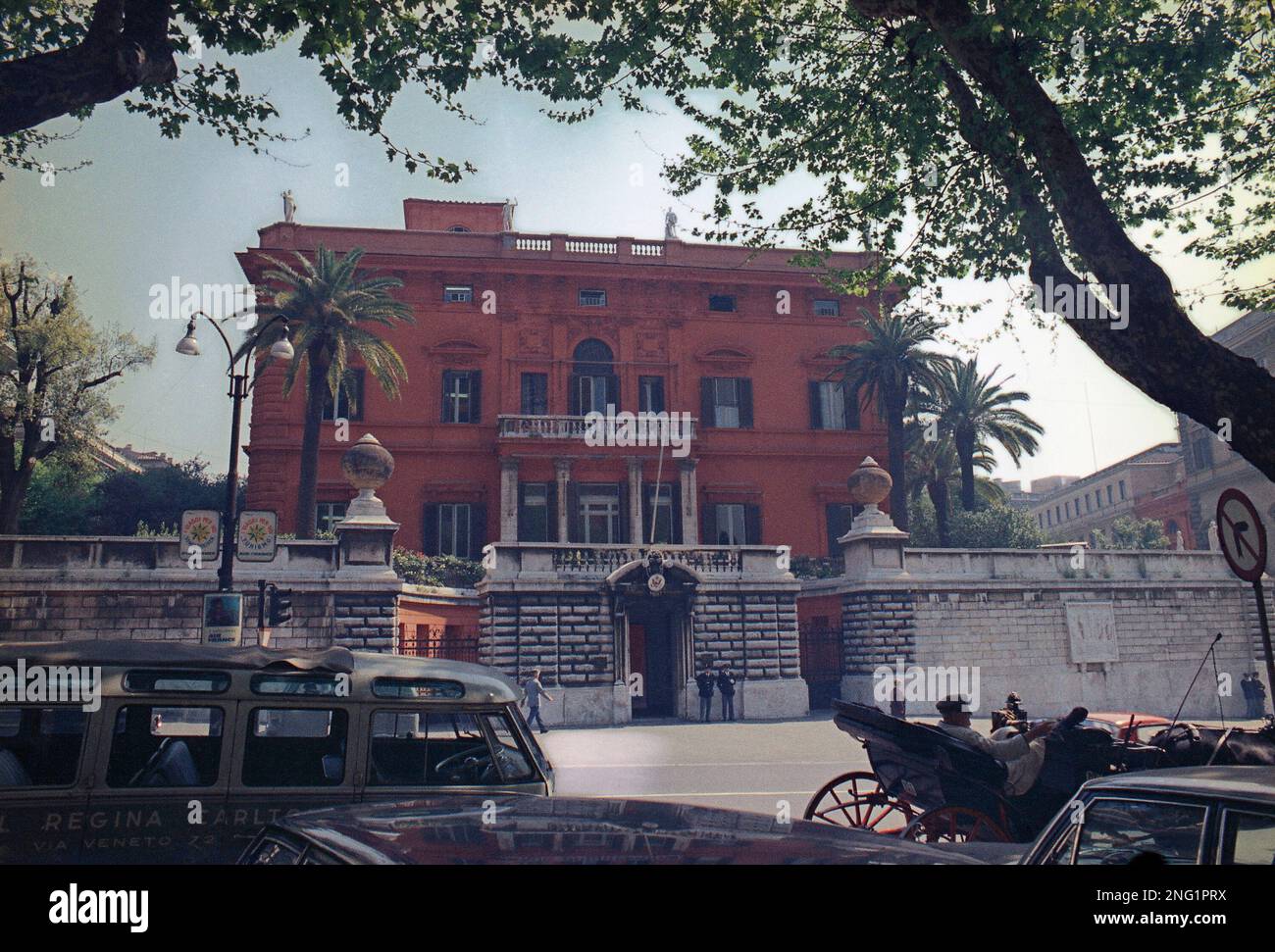 View of the Consular section of the U.S. Embassy building, on the ...