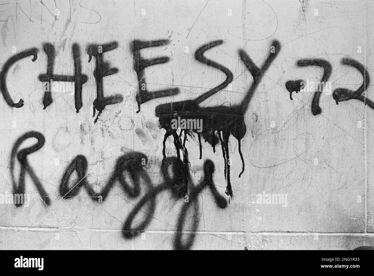 Graffiti marks stain New York City's subway walls April 16, 1973. The ...
