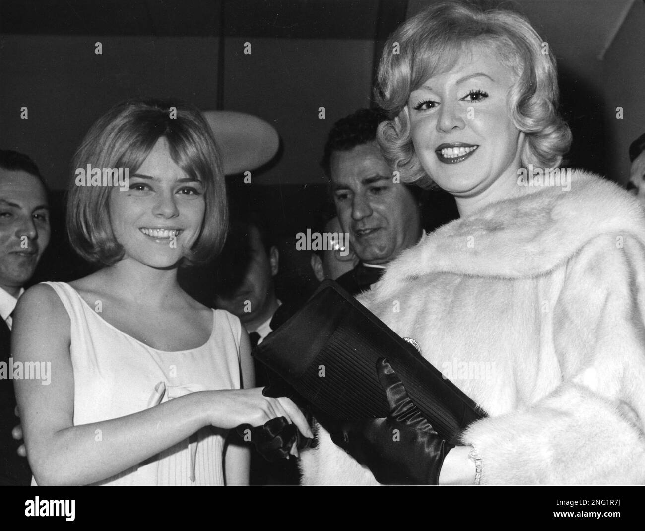 18-year-old French singer France Gall, singing for Luxembourg in the ...