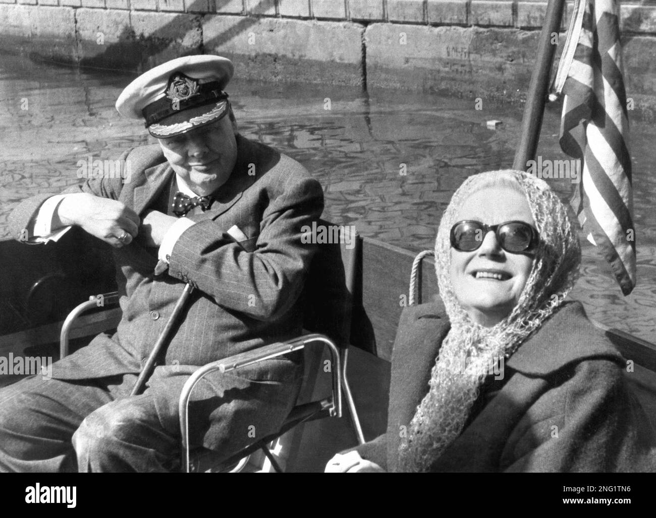 Prime Minister of the United Kingdom, Sir Winston Churchill, and his ...