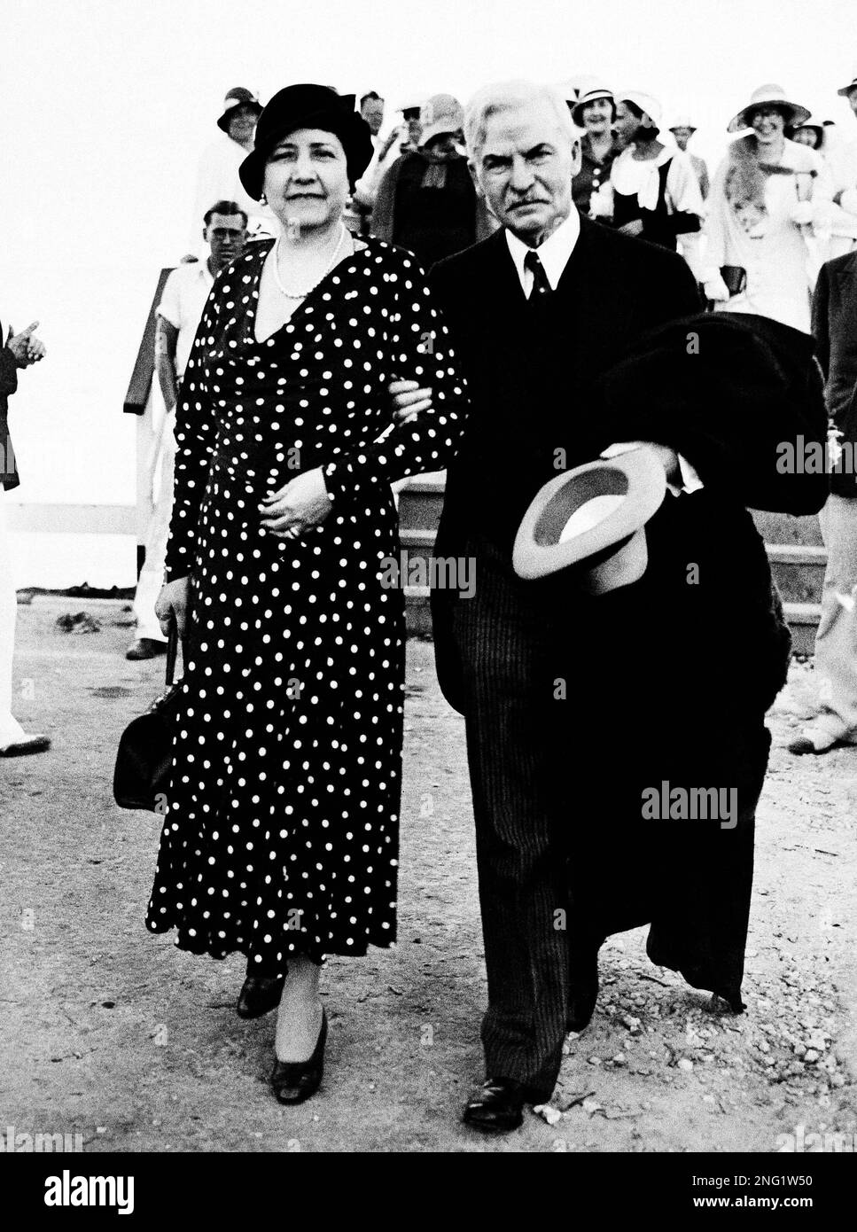 Senator Thomas J. Walsh of Montana, and his bride the former Mina Perez ...