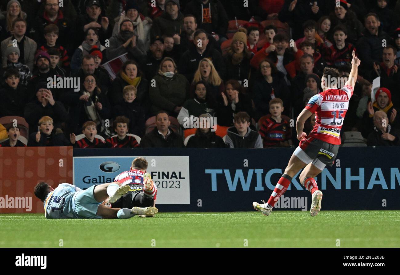 Kingsholm Stadium, Gloucester, Gloucestershire, UK. 17th Feb, 2023 ...