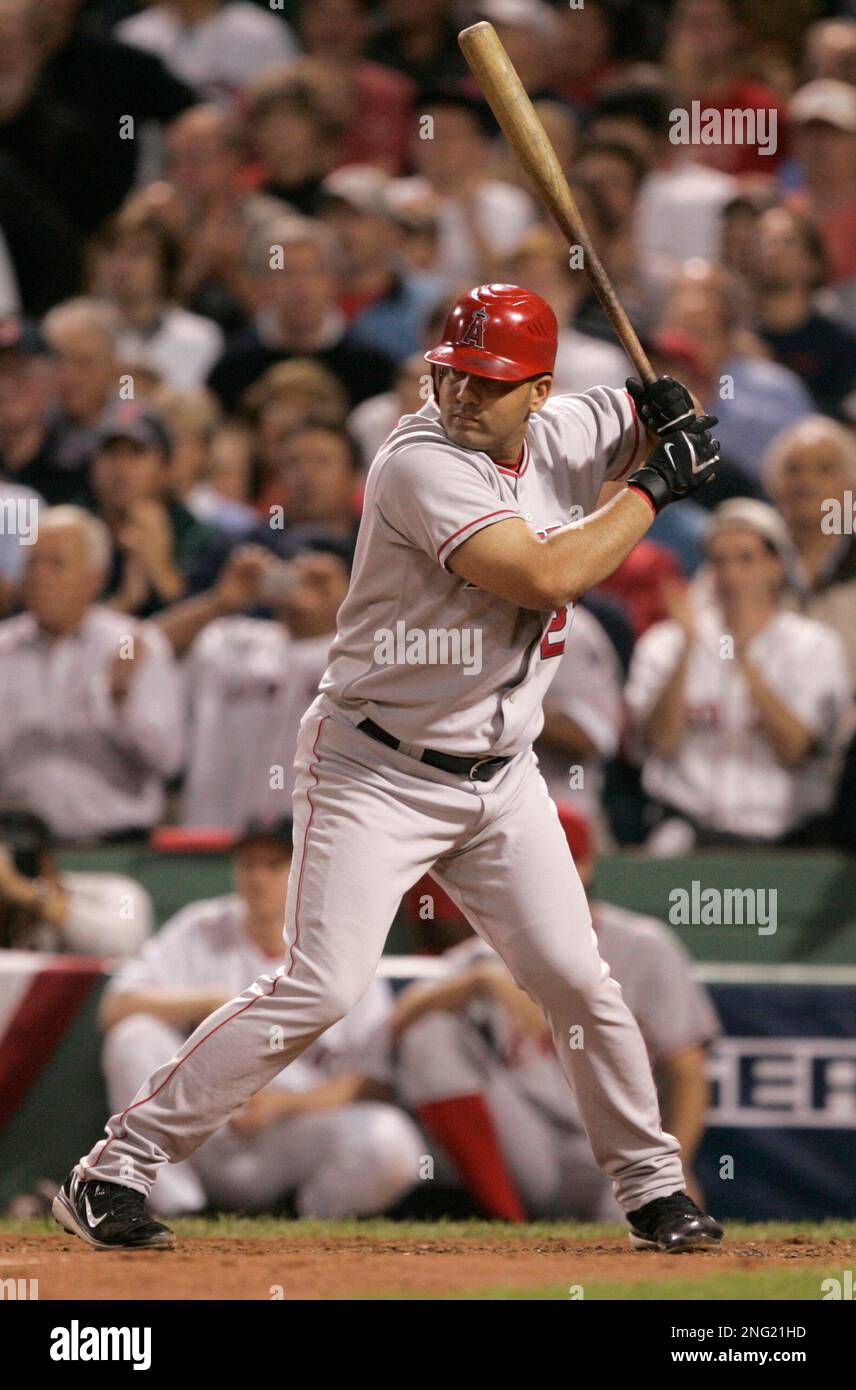 Los Angeles Angels' Kendrys Morales stands in the batter's box in Game ...