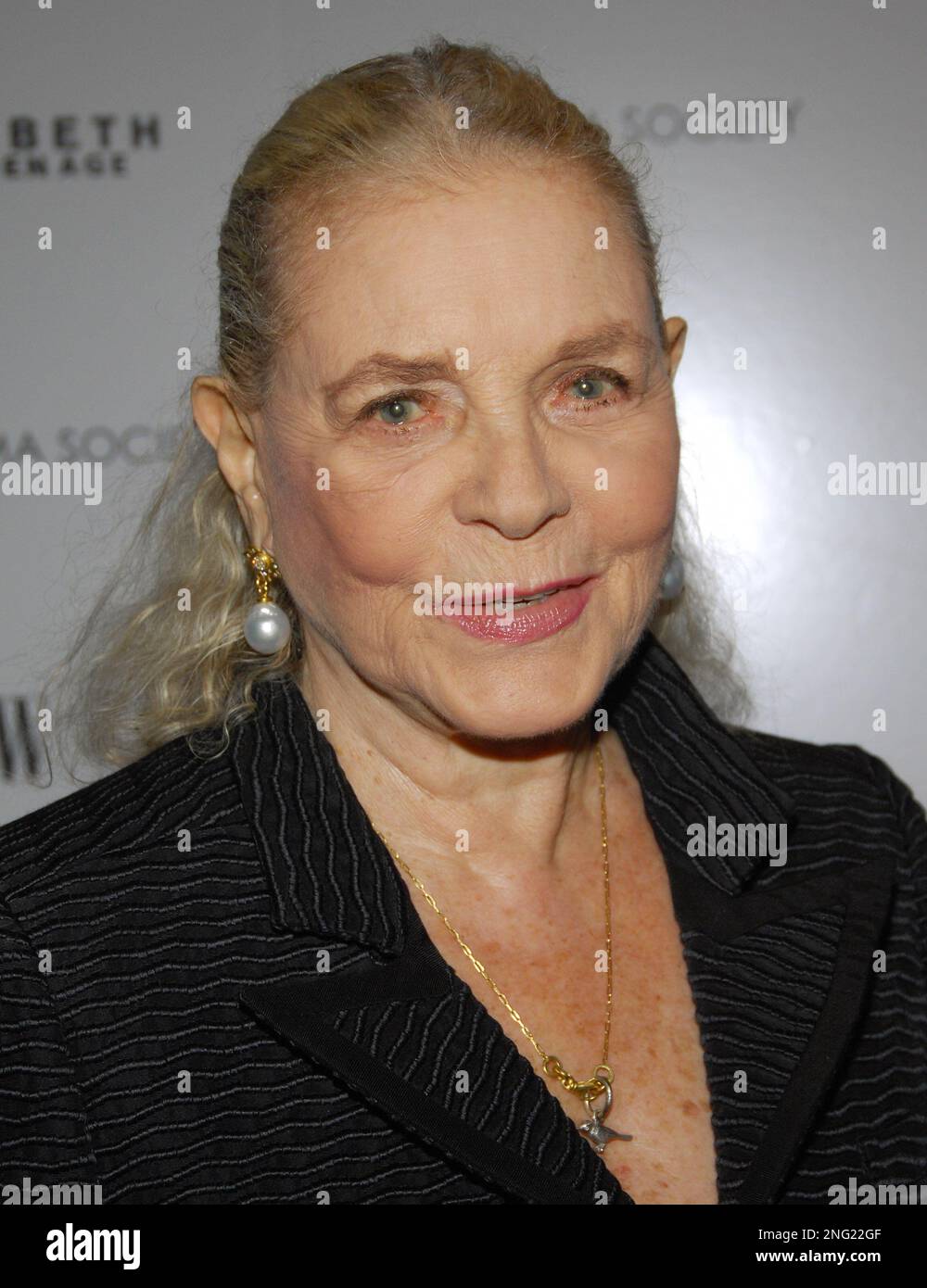 Actress Lauren Bacall attends a Cinema Society & W Magazine hosted ...