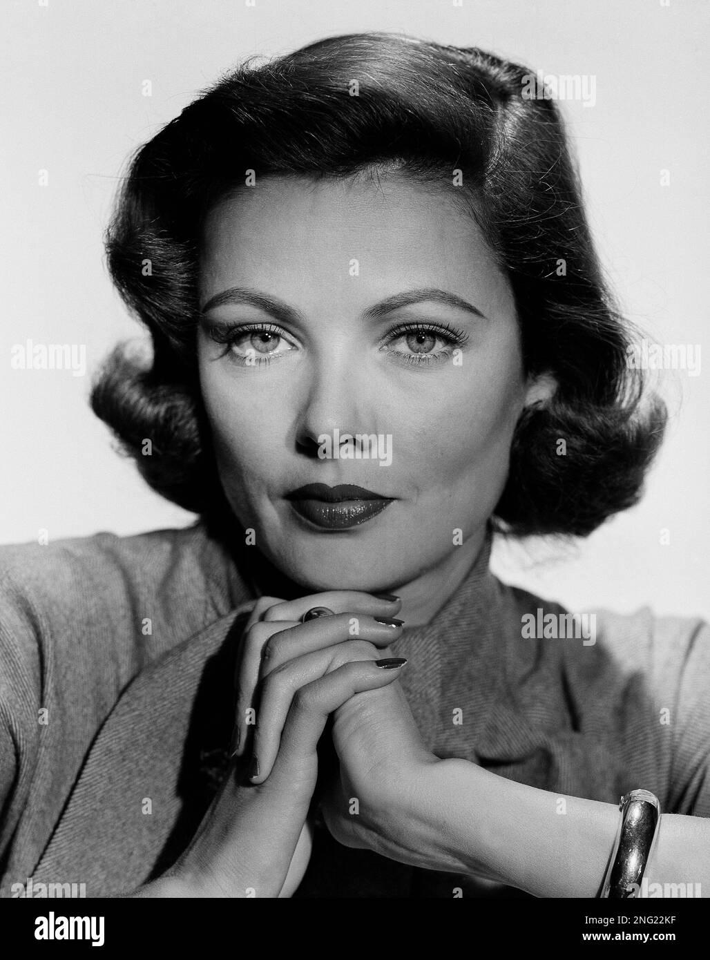 These are the grey green eyes of actress Gene Tierney, photographed in ...