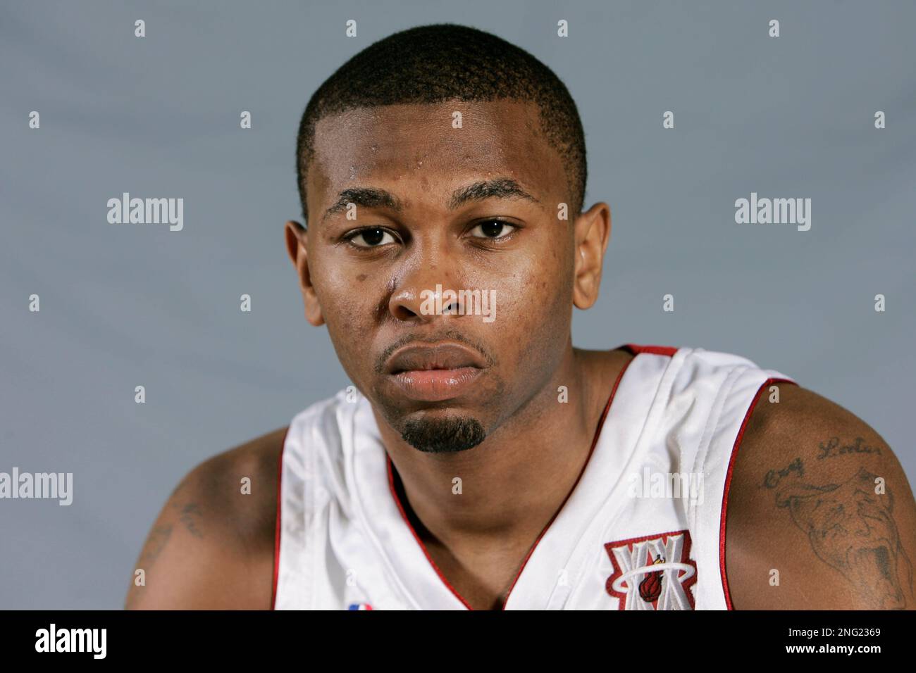 Miami Heat player Jeremy Richardson during media day Monday, Oct. 1 ...