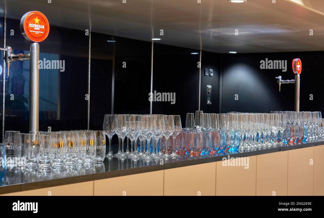 Bar in VIP area at Camp Nou arena - the official playground of FC ...