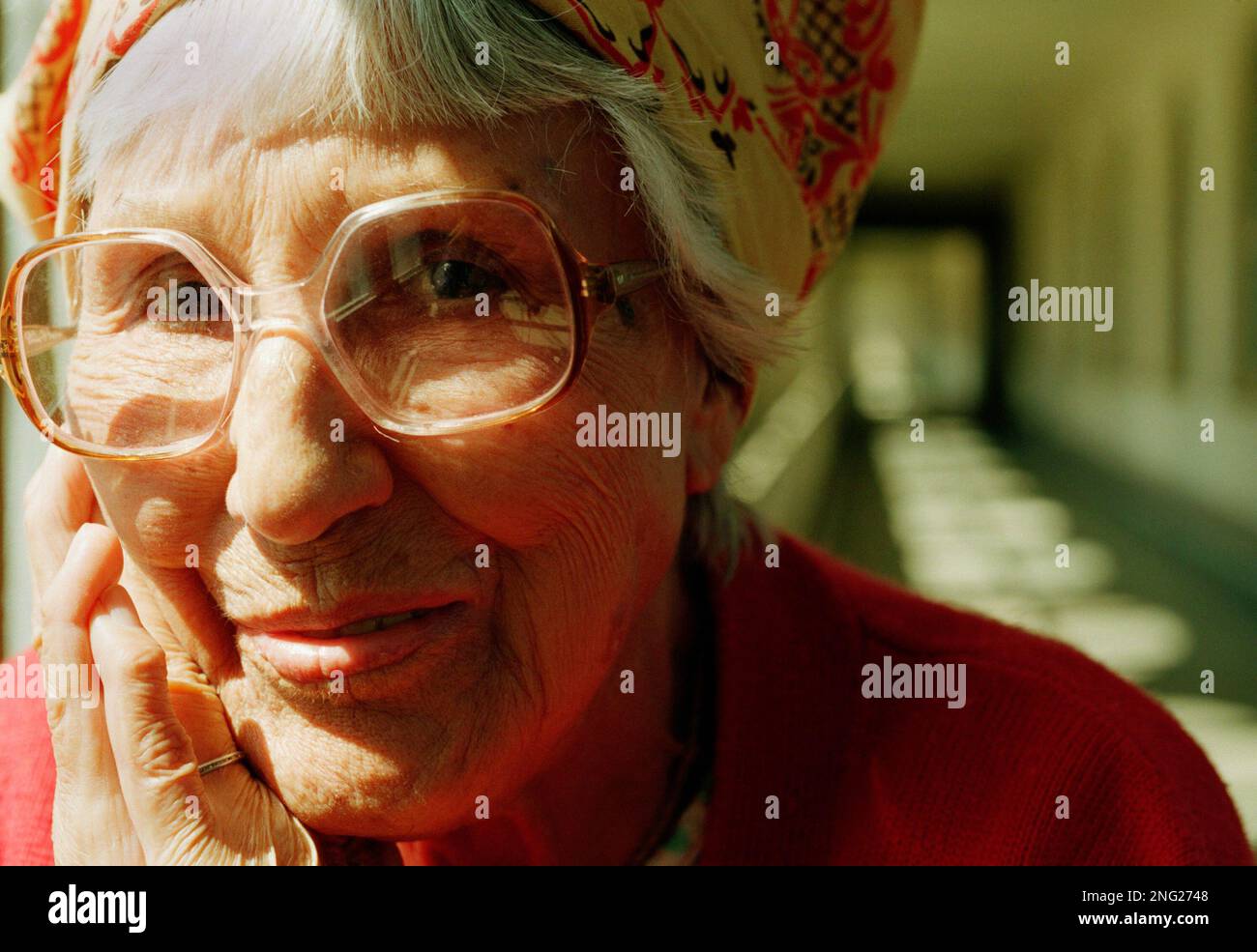 Betty Martin, who has Hansen's Disease or leprosy poses for a portait ...