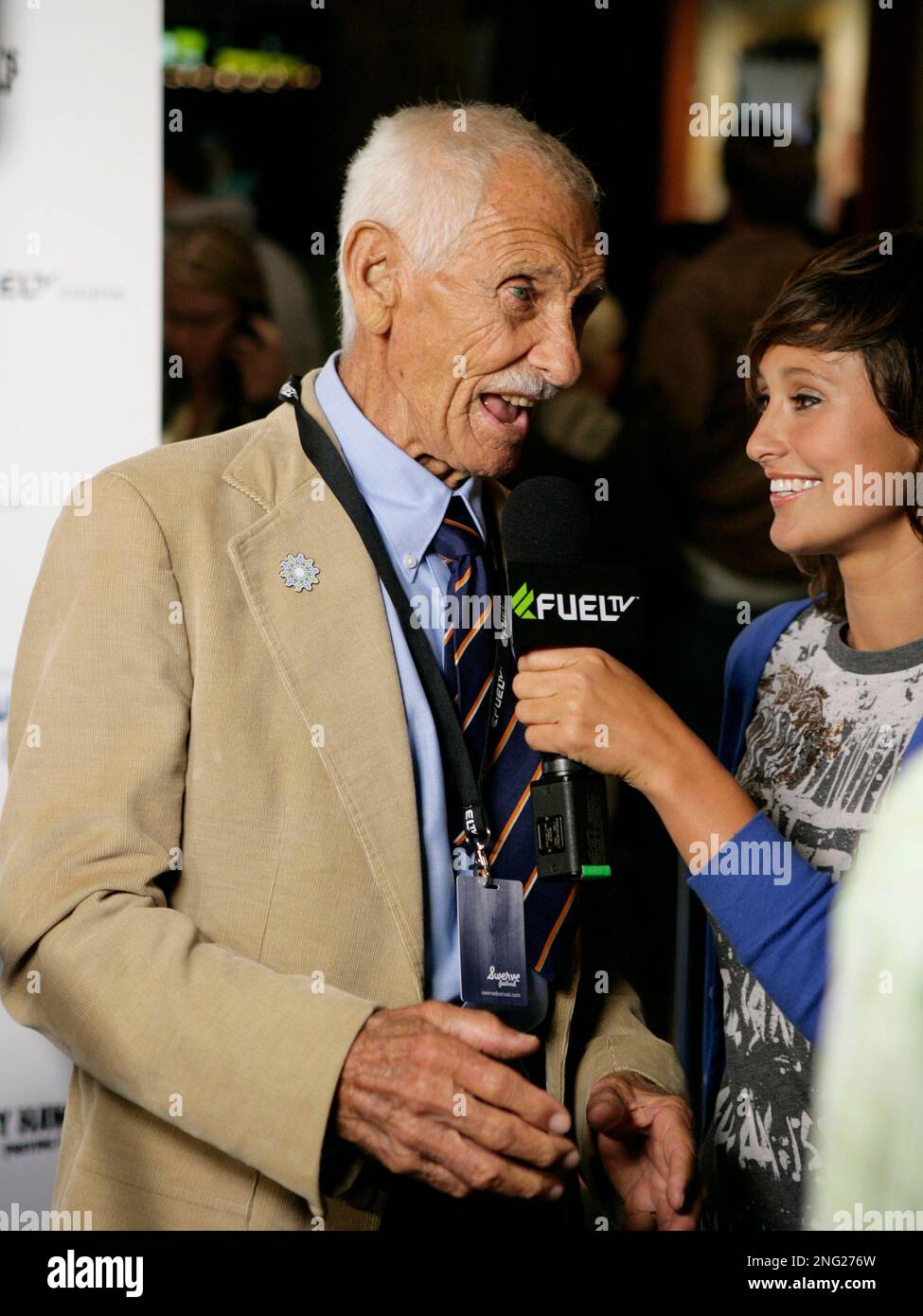 Dr. Dorian ÒDocÓ Paskowitz is interviewed at the premiere of "Surfwise ...