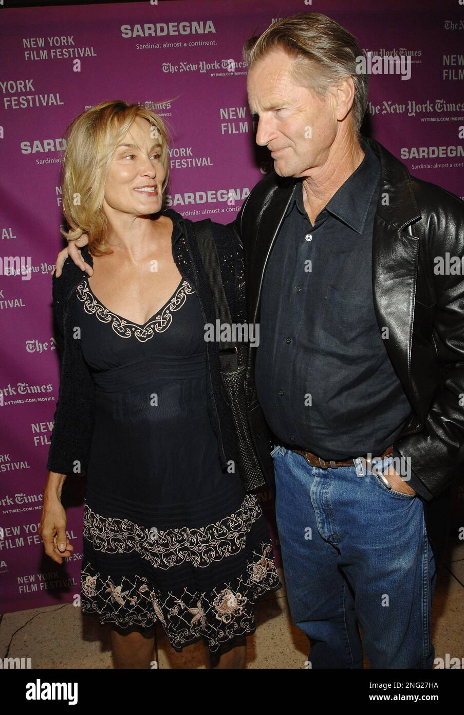 Actress Jessica Lange and companion actor Sam Shepard attend the New ...