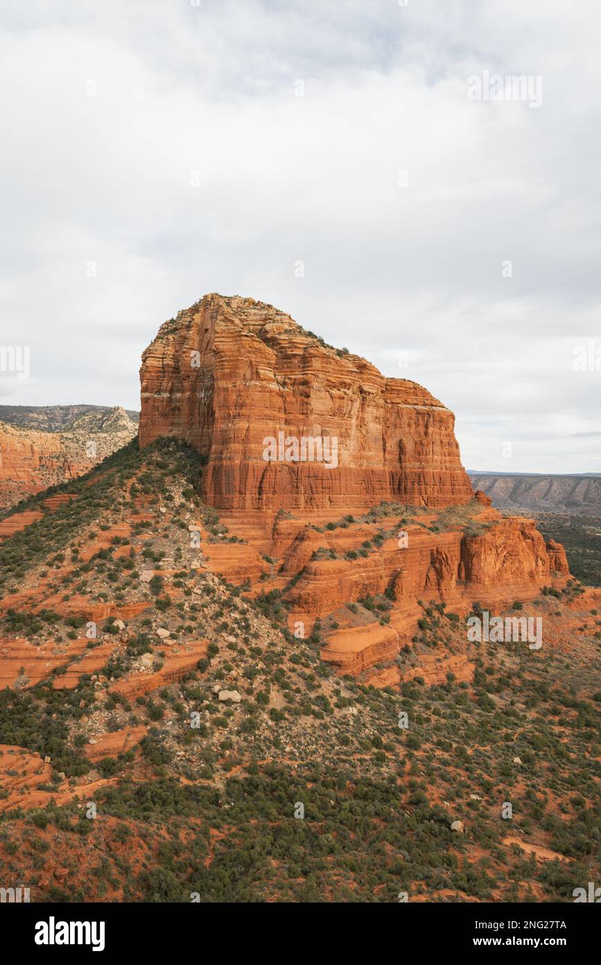 Courthouse Butte Rock in red rock formations within coconino national ...