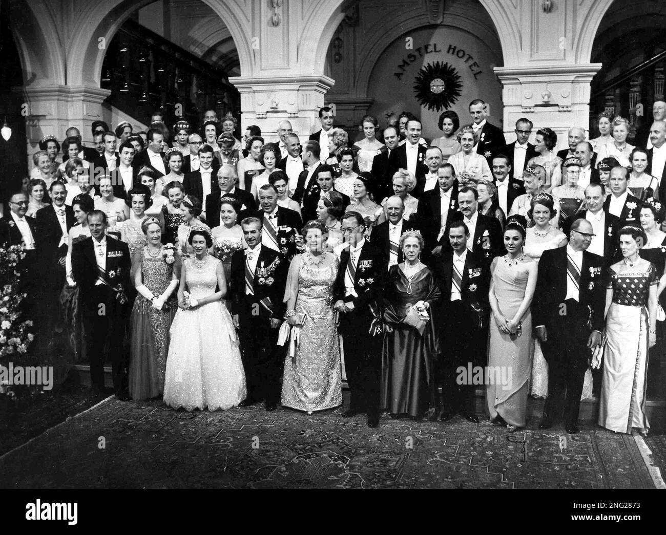 Members of the Royal families of Europe pose for a photo in the Amstel ...
