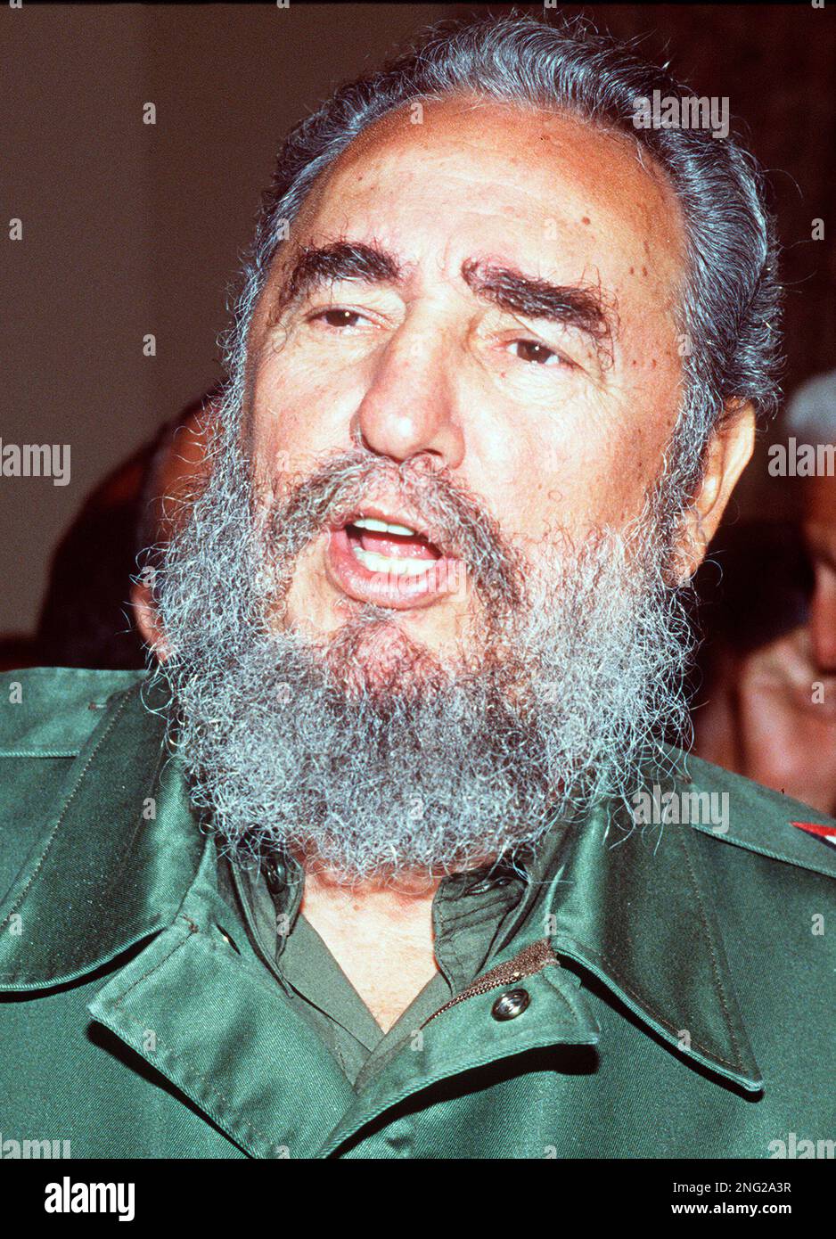 Cuban leader Fidel Castro is shown speaking in this 1991 photo. (AP ...