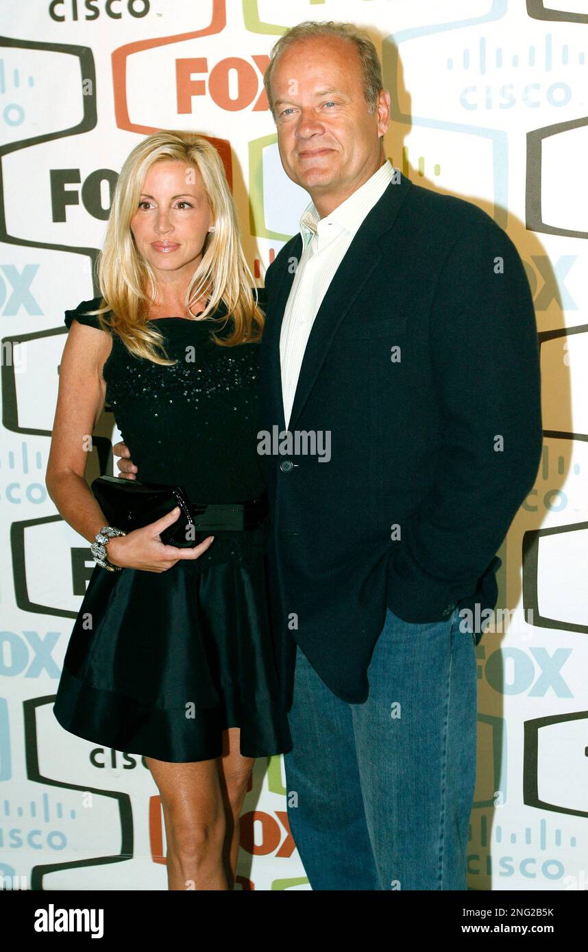 Kelsey Grammer, right, and his wife, Camille, arrive at the FOX Fall ...