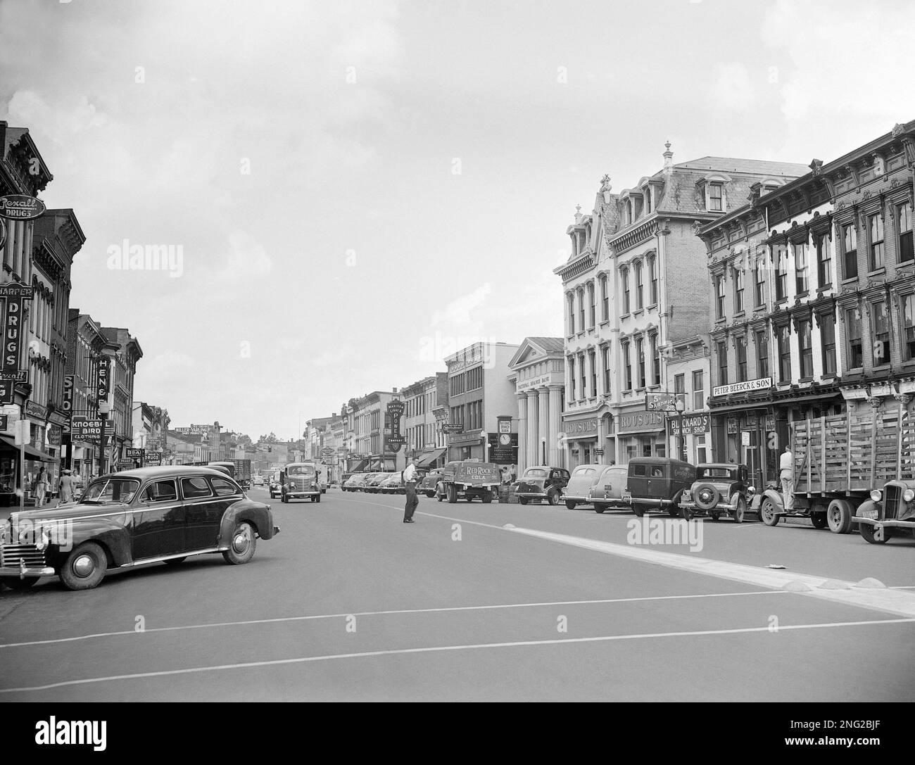 A view of the downtown Madison, Ind. is seen June 19, 1943. Before gas ...