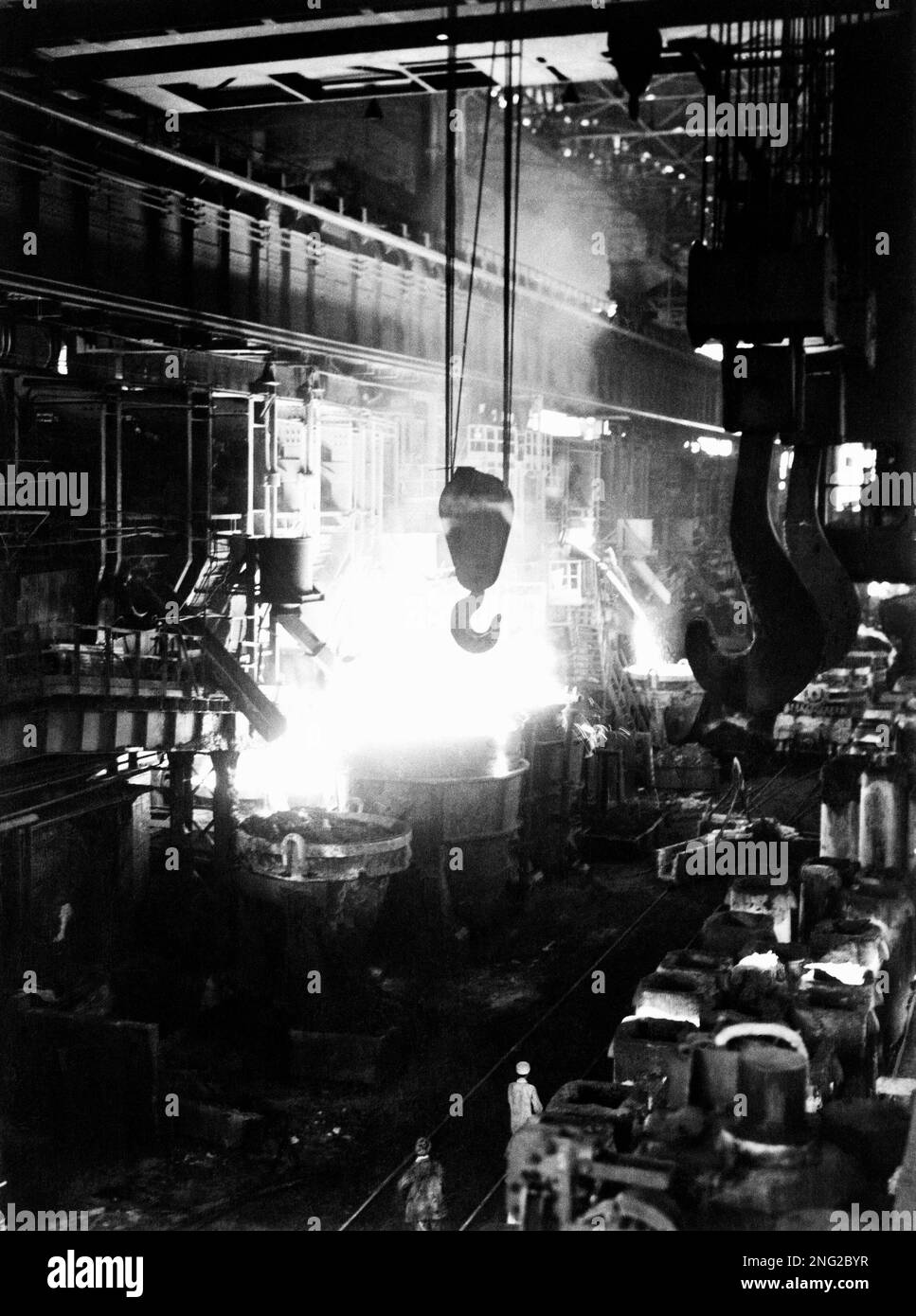 A Chinese steel mill in Communist China, 1959. (AP Photo/Sribati ...