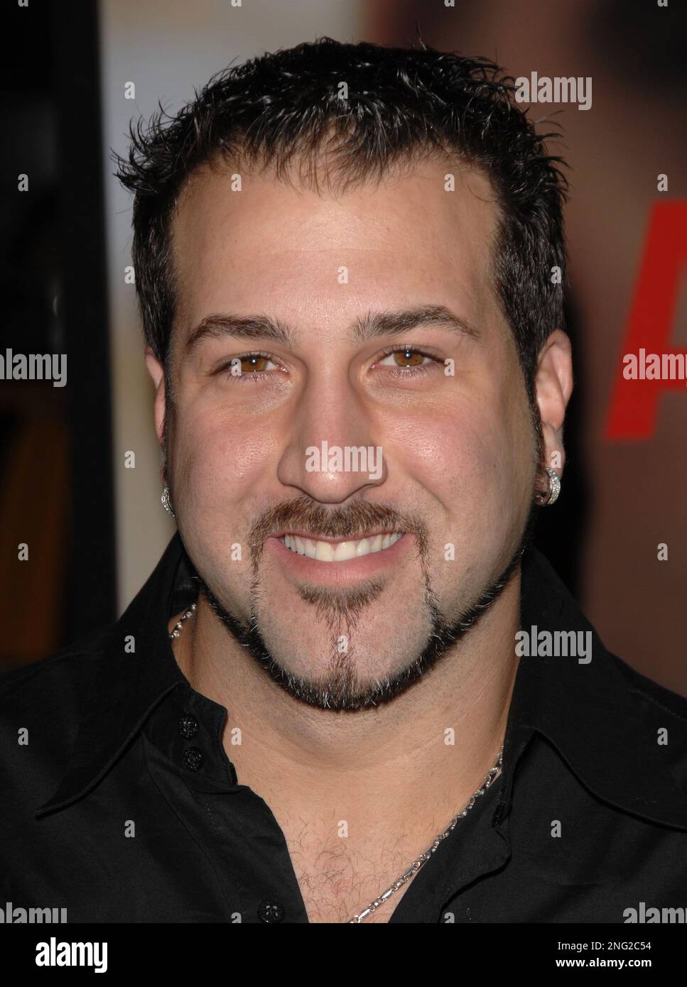 Singer Joey Fatone arrives at the Ziegfeld Theatre for the premiere of ...