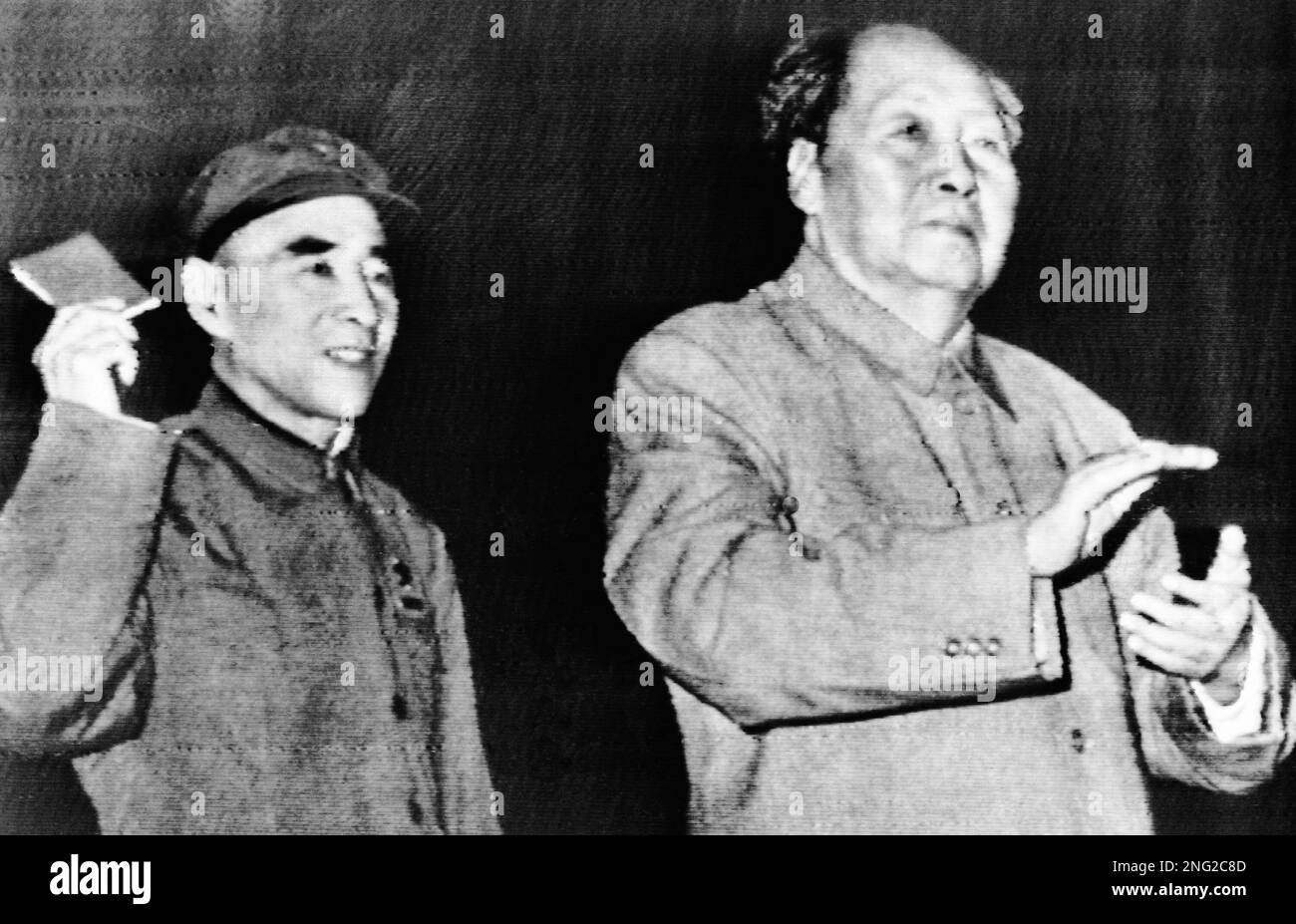 Communist China Chairman Mao Tse-Tung his chosen successor, Lin Piao ...