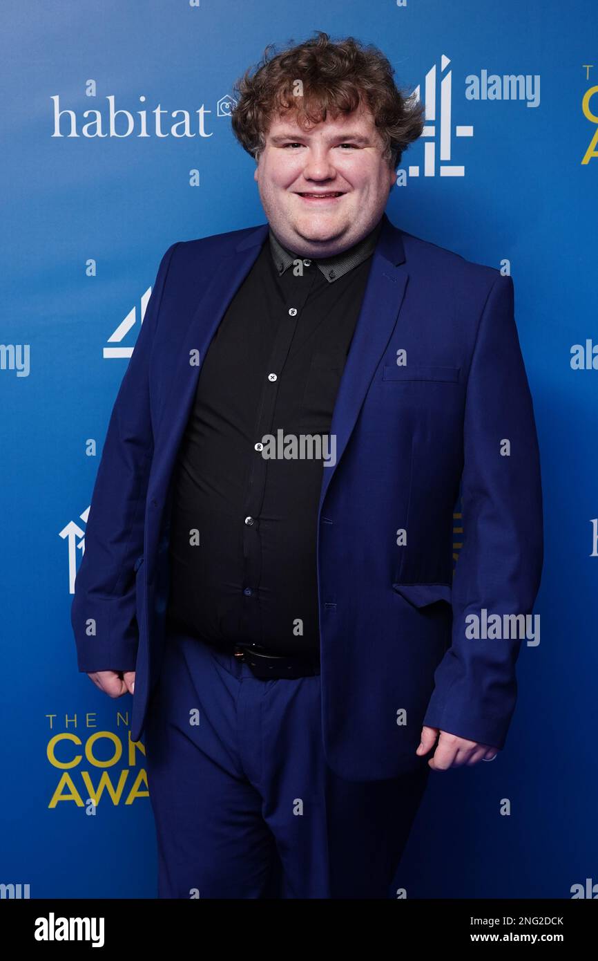 Ethan Lawrence attends the National Comedy Awards 2023 at the Roundhouse, Chalk Farm, London ...