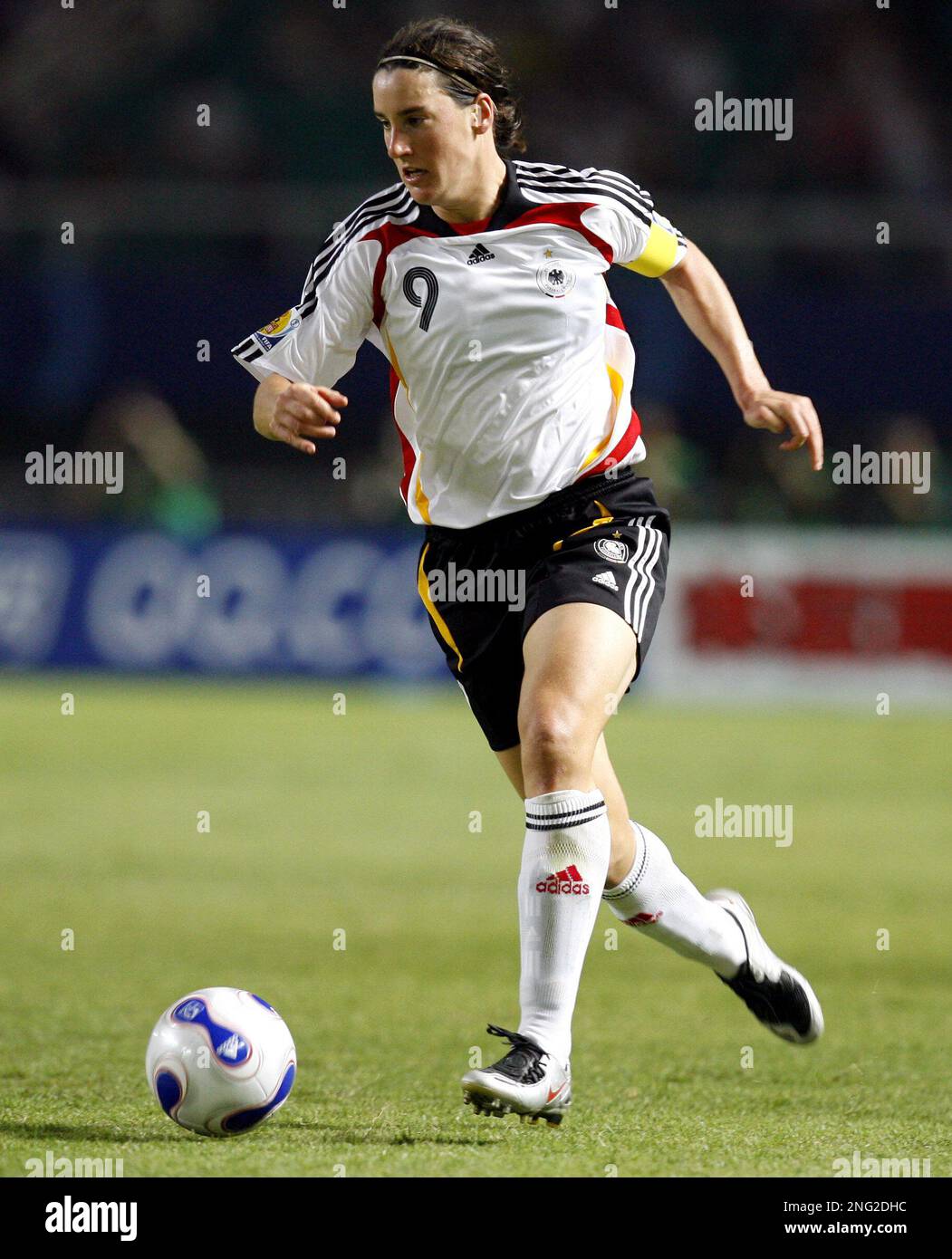 Germany's captain Birgit Prinz in action during the quarter final match ...