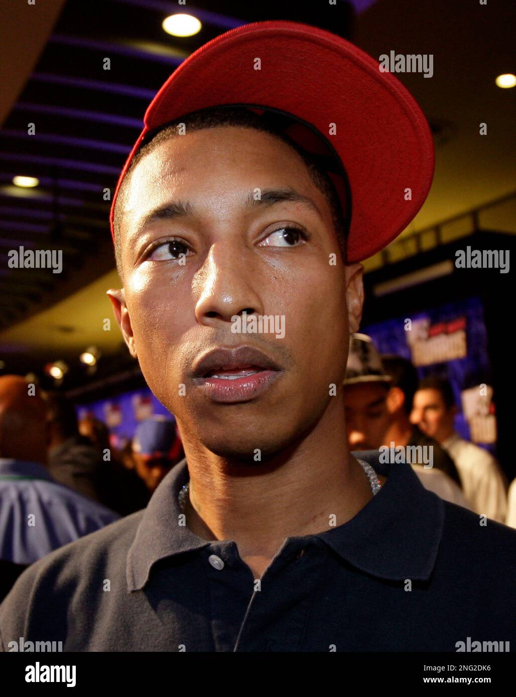 Rapper Pharrell Williams arrives at the MTV Video Music Awards at the ...