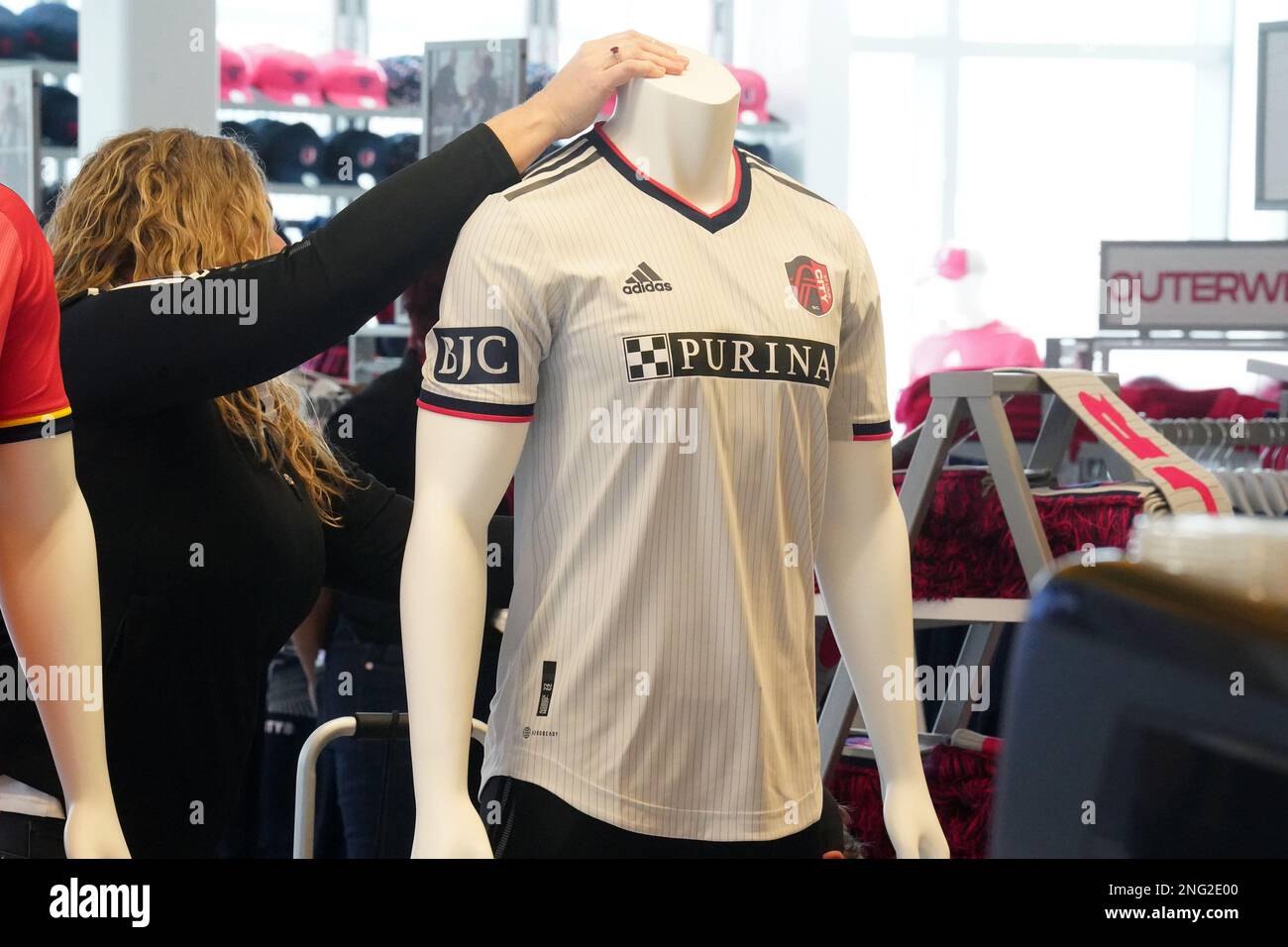 St. Louis, USA. 17th Feb, 2023. The road uniform for St. Louis CITY SC ...