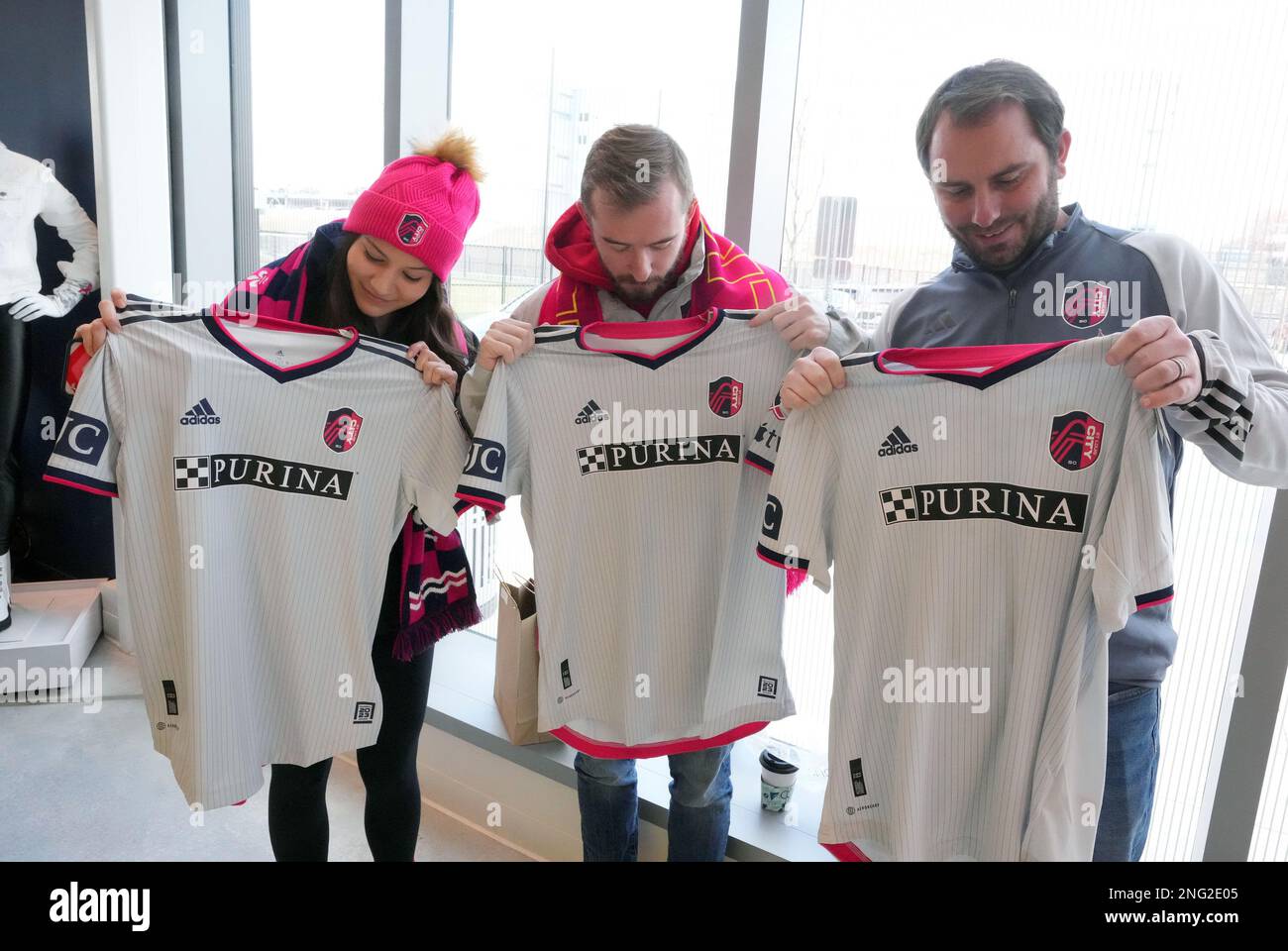 St. Louis, USA. 17th Feb, 2023. Fans of St. Louis CITY SC, the newest ...