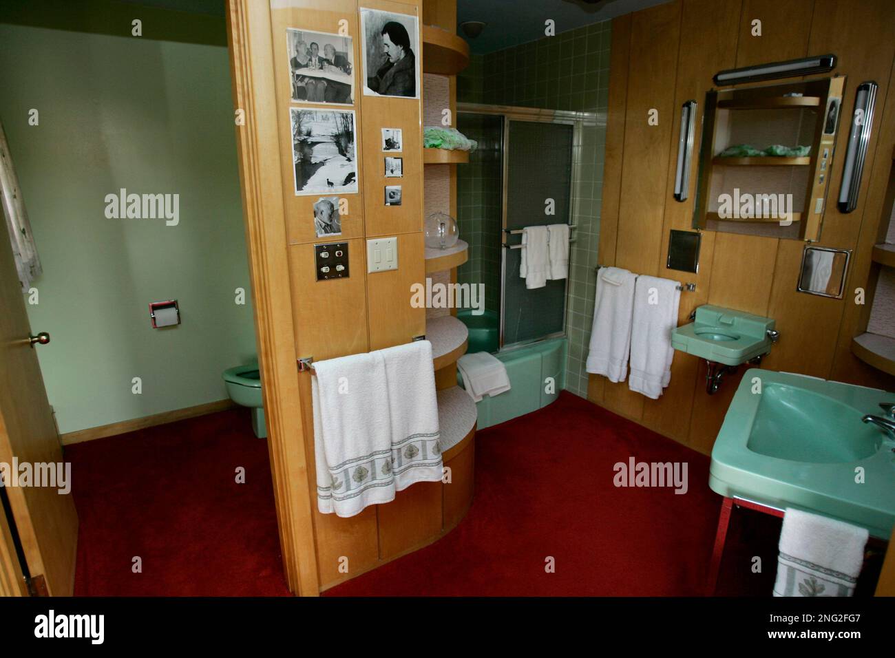 The master bathroom of the house formerly owned by Ernest Hemingway in ...
