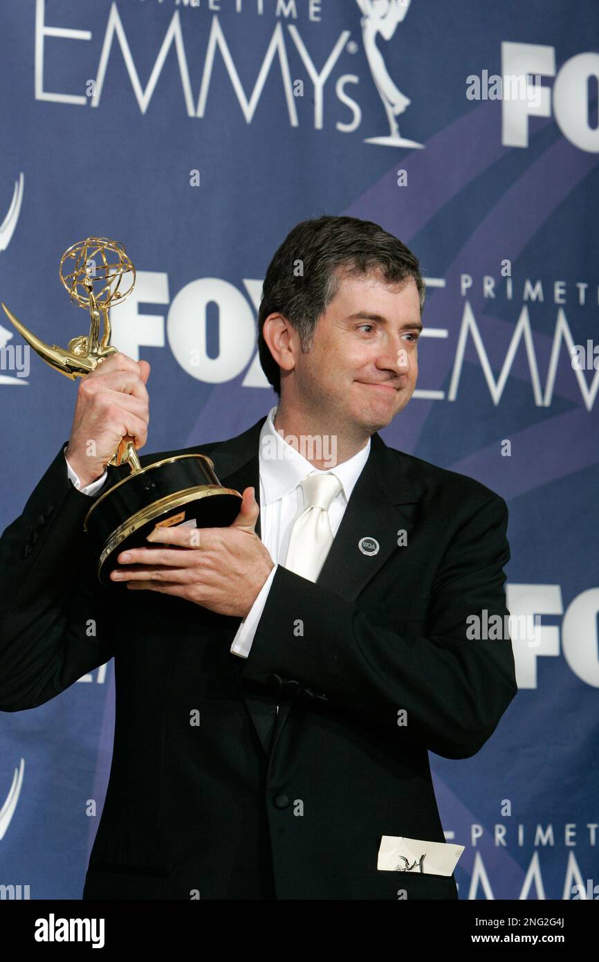 Writer Greg Daniels holds the award for outstanding writing for a ...