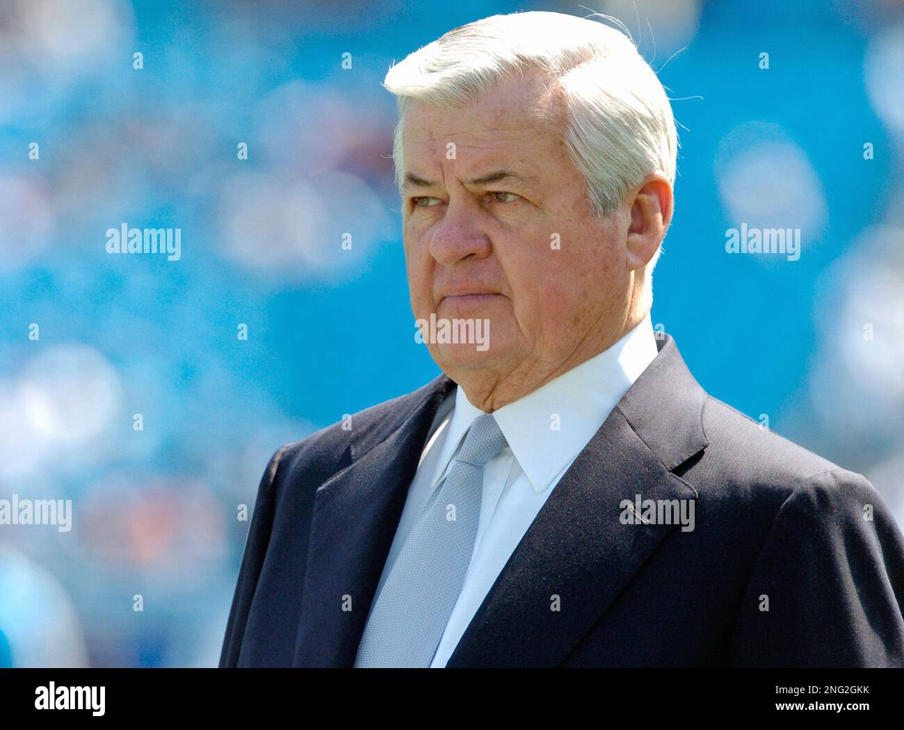 Carolina Panthers owner Jerry Richardson is shown before an NFL ...