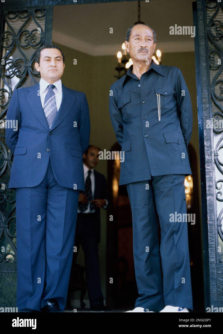 Anwar Sadat And Hosni Mubarak
