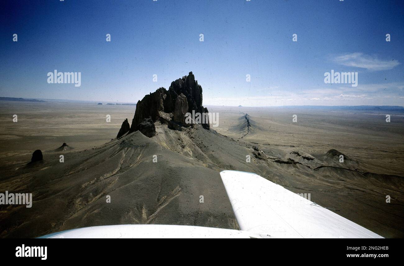 This is the view from a plane of the rock formation in northwestern New ...