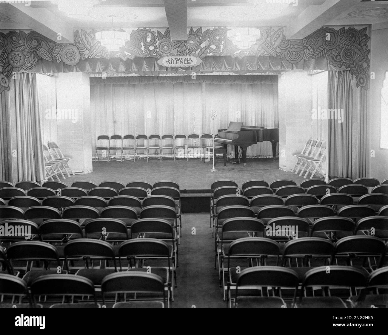 The first radio theater that will be opened at the station WMCA in New ...