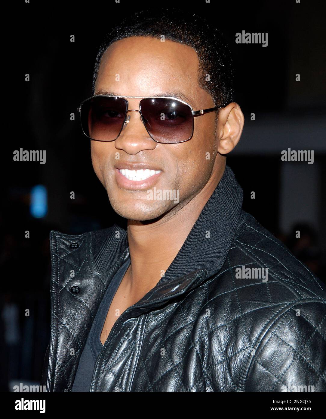 Actor Will Smith poses on the press line at the the world premiere of ...