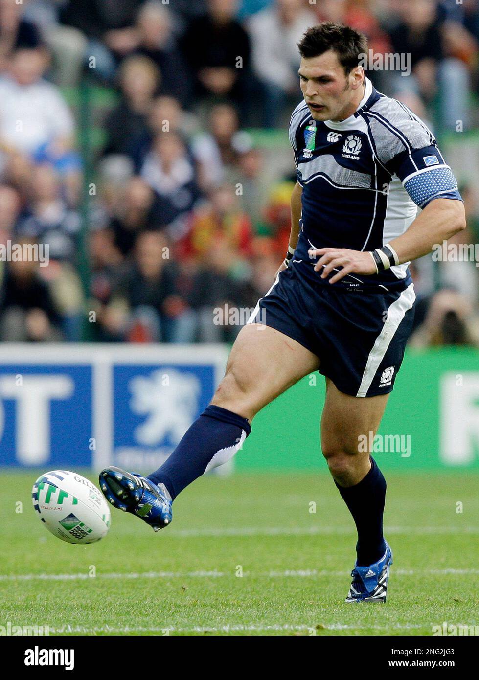 Scotland's Rob Dewey during their Rugby World Cup Group C match between ...