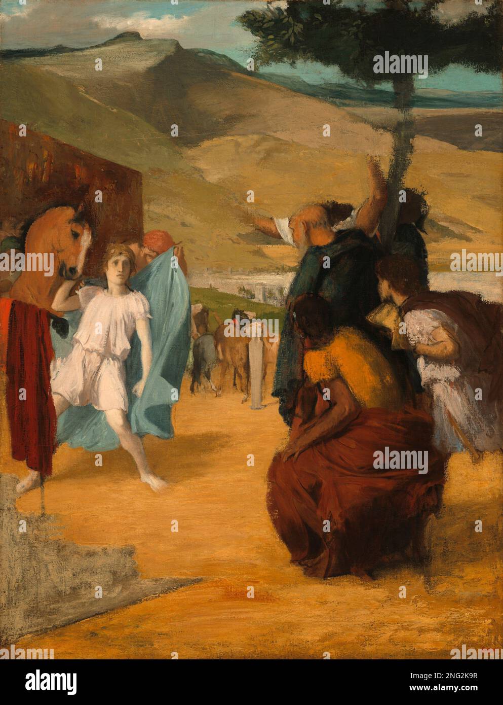 Alexander and Bucephalus. Edgar Degas. 1861-1862 Stock Photo - Alamy