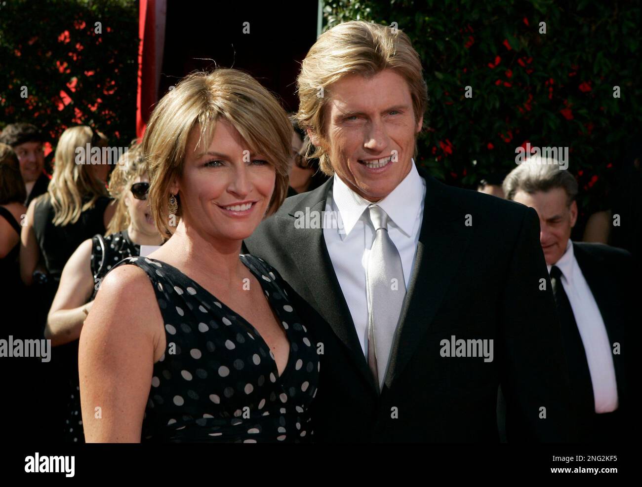 Actor Denis Leary and his wife, Ann arrive for the 59th Primetime Emmy ...