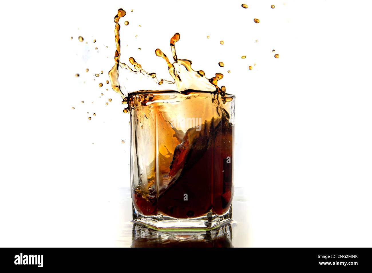 Cola cocktail on white hi-res stock photography and images - Alamy