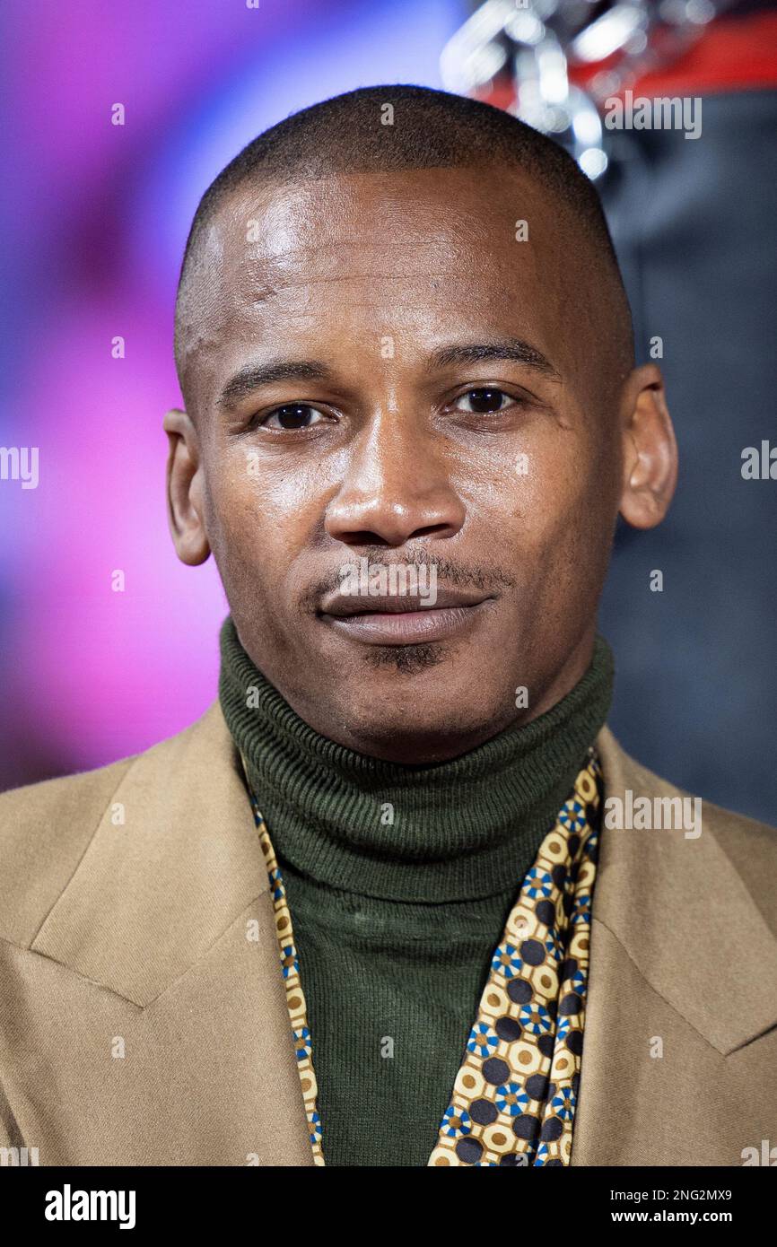 Eric Underwood poses for photographers upon arrival for the premiere of ...